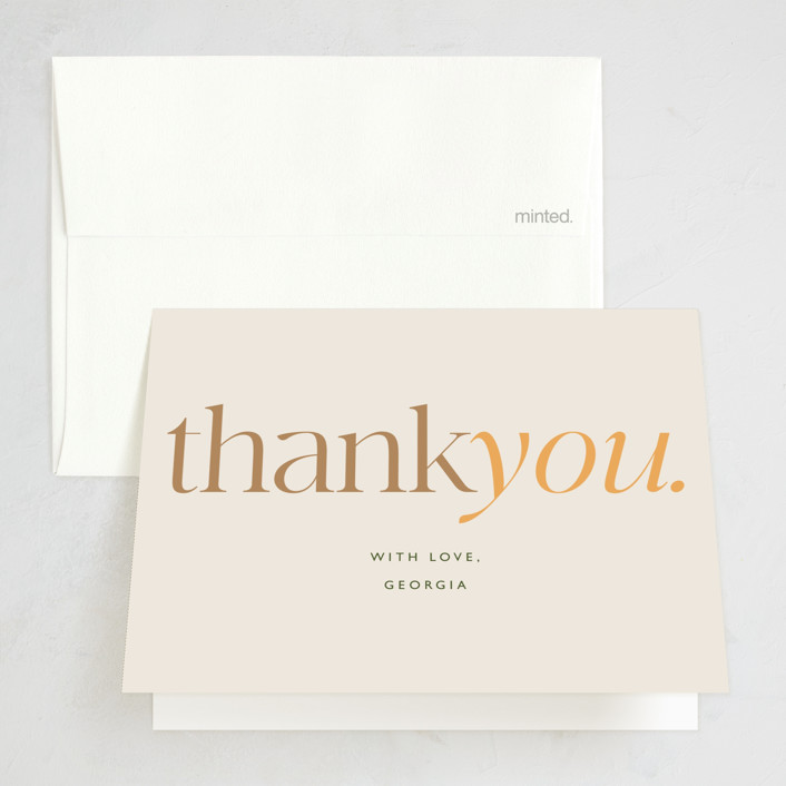 modern fifty Thank You Cards by Vera Lim | Minted