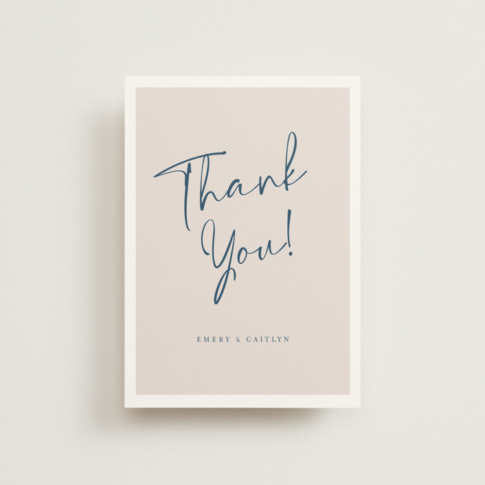 Ink scribble Wedding Thank You Postcards by Adelyn T. | Minted