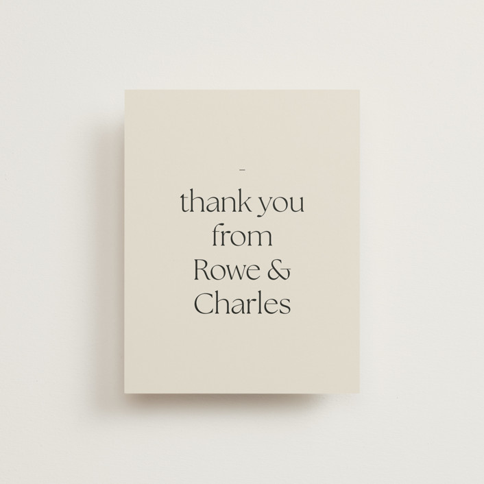 monogram edit Wedding Thank You Postcards by Sara Hicks Malone | Minted