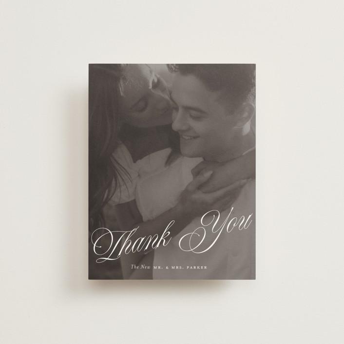 Vintage Romance Wedding Thank You Postcards by Paper Raven Co. | Minted