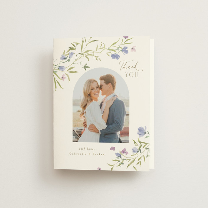 Sweeping Meadow Folded Wedding Thank You Cards by Everett Paper Goods ...