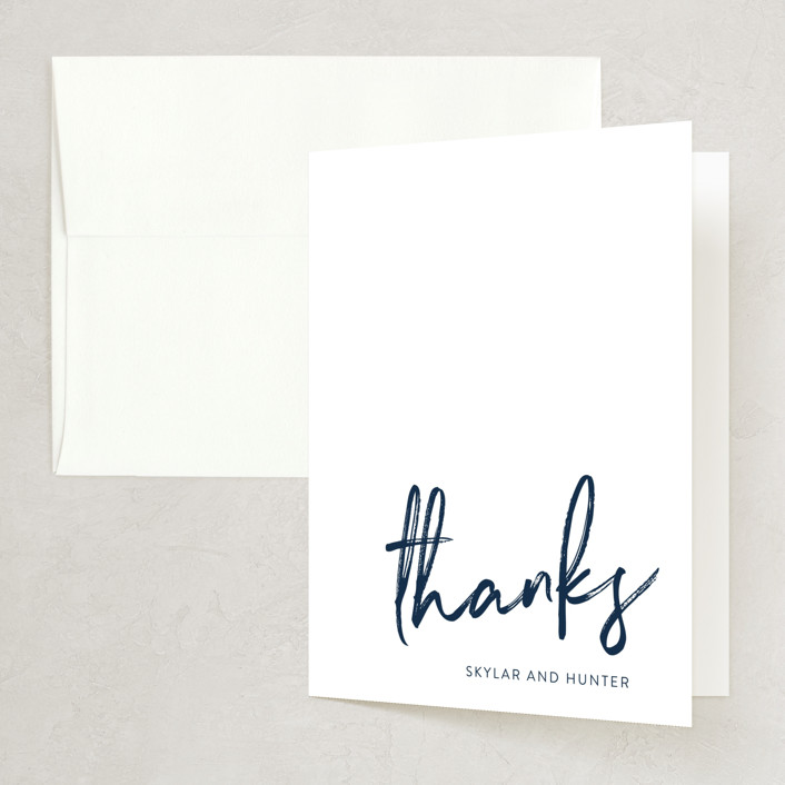 Funky Names Folded Wedding Thank You Cards by Phrosné Barwood | Minted