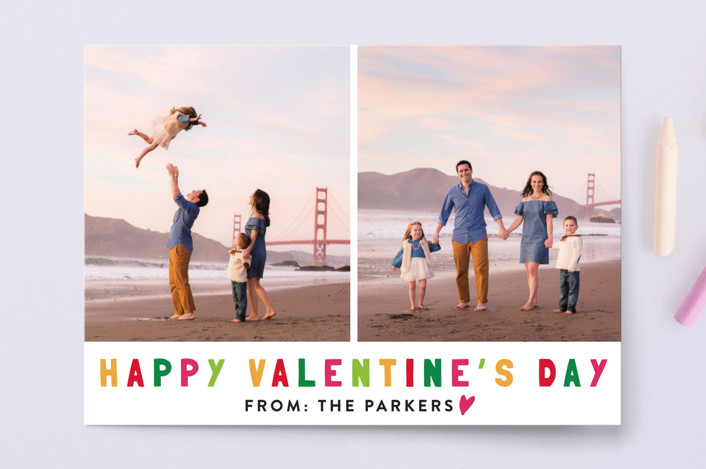 Colorful Valentines Valentine's Day Petite Cards by Kristel | Minted