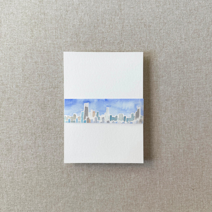 Chicago Vellum Belly Band | For Petite 4.25x6" Invitations | Set of 10 ...