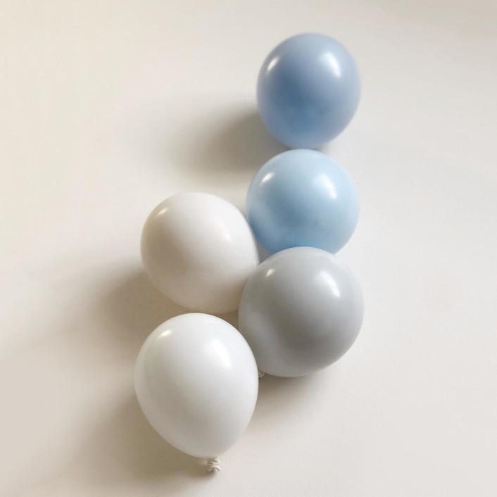 Cloud Blue Balloon Garland Premium Kit (8-10ft) Balloons by PopFestCo ...