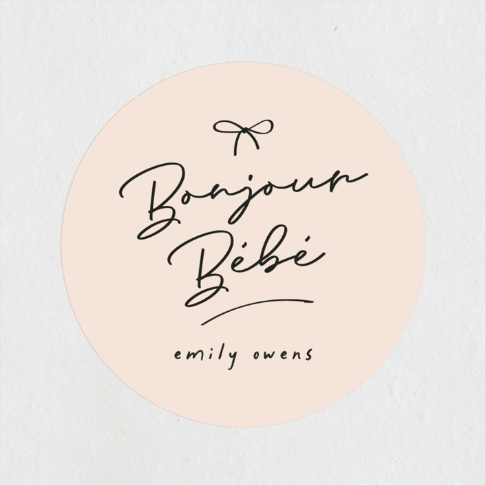 Oh Bebe Baby Shower Stickers by Ashley Iwafuchi | Minted