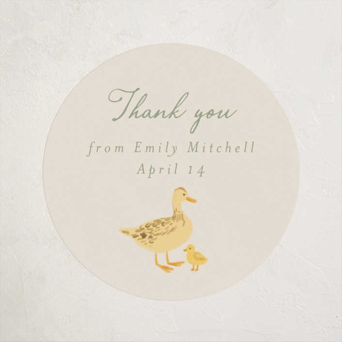 Cottage Life Baby Shower Stickers by frau brandt | Minted
