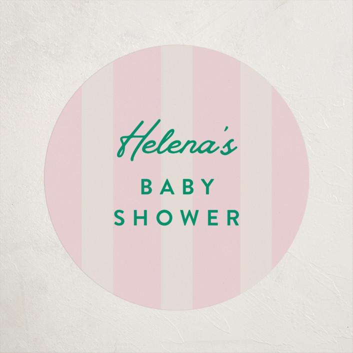 Preppy Confetti Baby Shower Stickers by Olivia Raufman | Minted