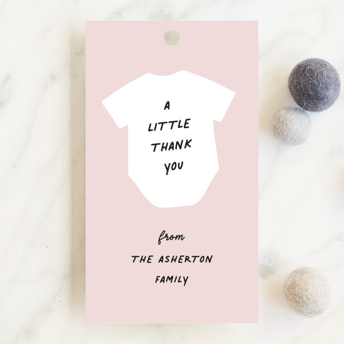Little Sibling Baby Shower Favor Tags by Lea Delaveris | Minted
