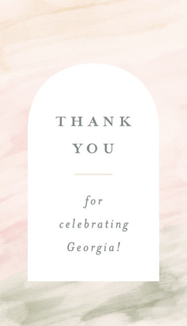 Abstracted Arch Baby Shower Favor Tags by Carolyn MacLaren | Minted
