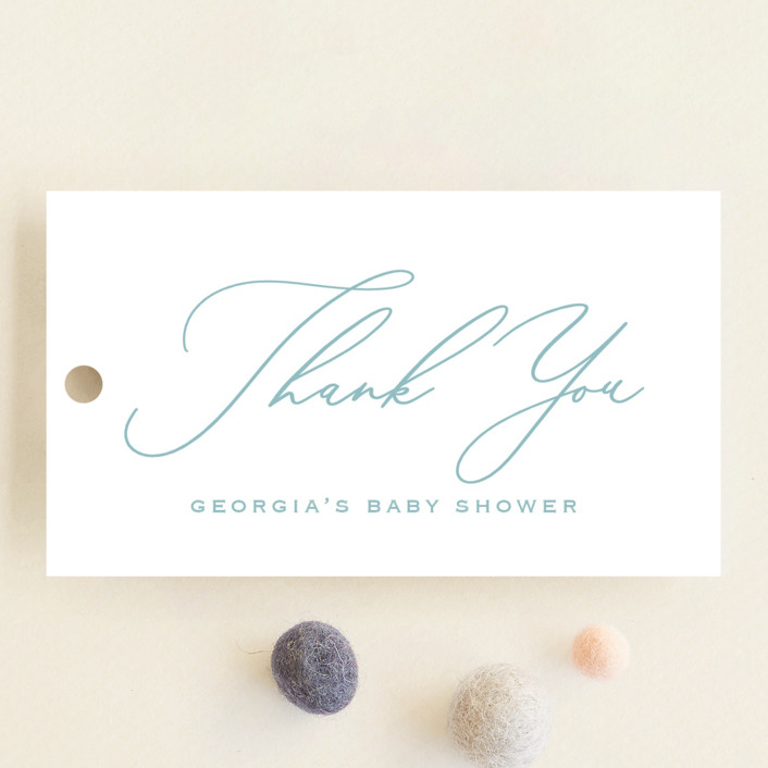Crib Bows Baby Shower Favor Tags by Carolyn MacLaren | Minted