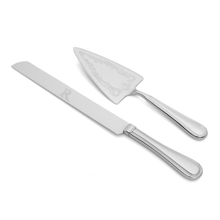 Engraved Initial Personalized Cake Serving Set Cake Cutters by Colin ...