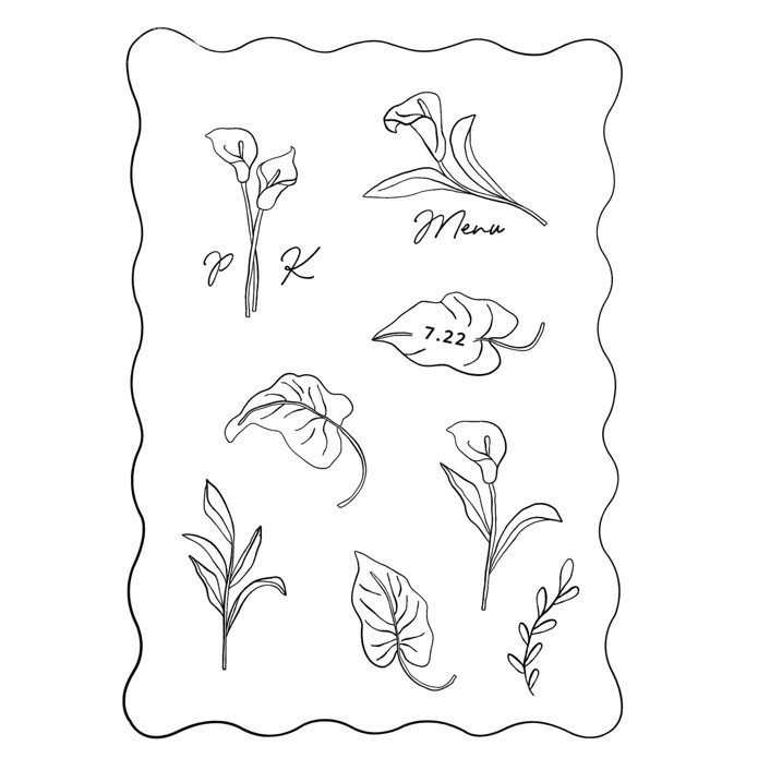 Custom Calla Lily Icon set Commissioned Design Element by Kelly Watkins ...