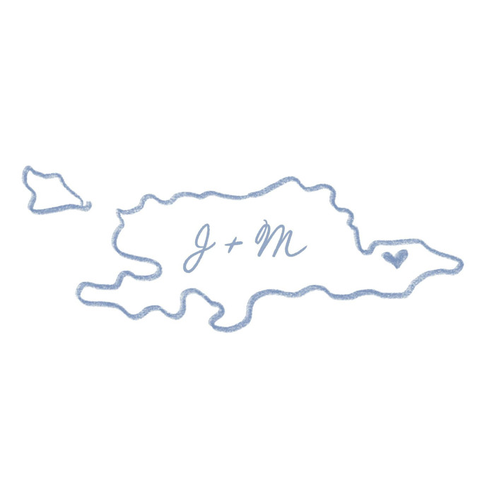 Custom State or Country Monogram Commissioned Design Element by Cotton ...
