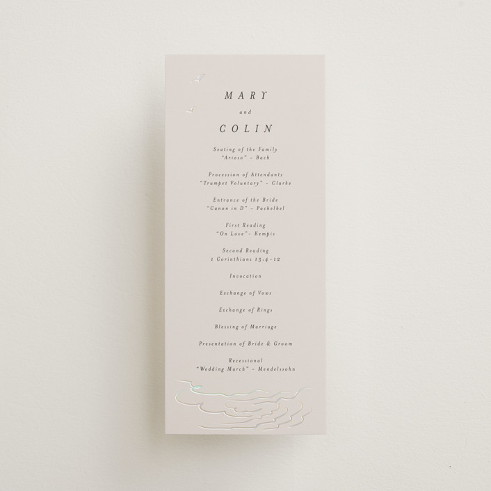 Kumamoto Gloss-Press® Wedding Programs by Ani Somi | Minted