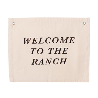 welcome to the ranch banner Wall Hanging by Imani ... | Minted