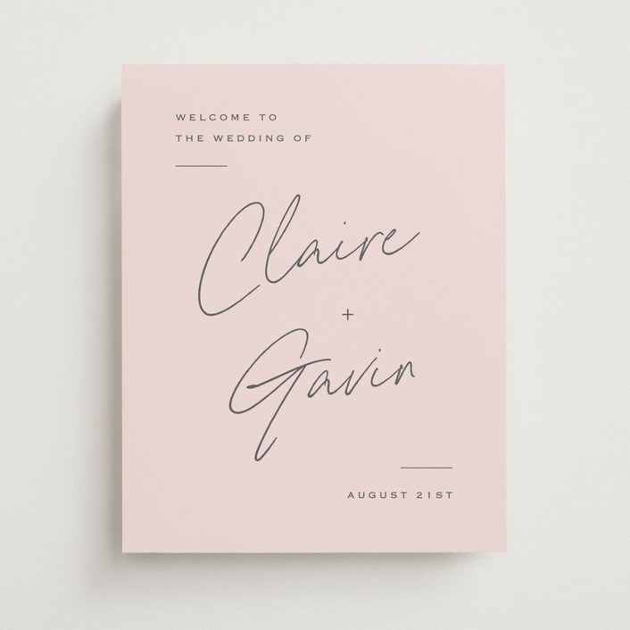 Chic Names Welcome Signs by Carolyn MacLaren | Minted