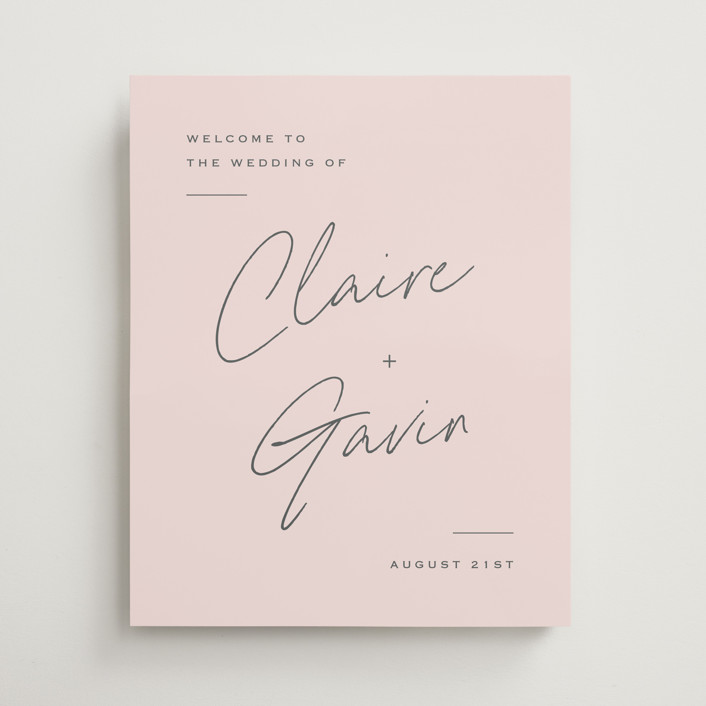 Chic Names Welcome Signs by Carolyn MacLaren | Minted