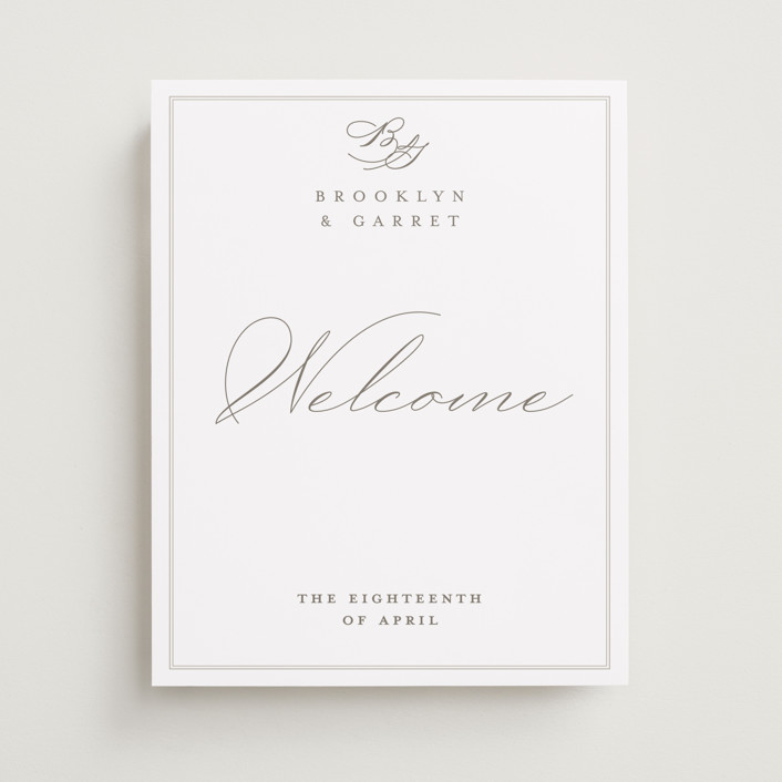 Overlapping Welcome Signs by Amy Kross | Minted