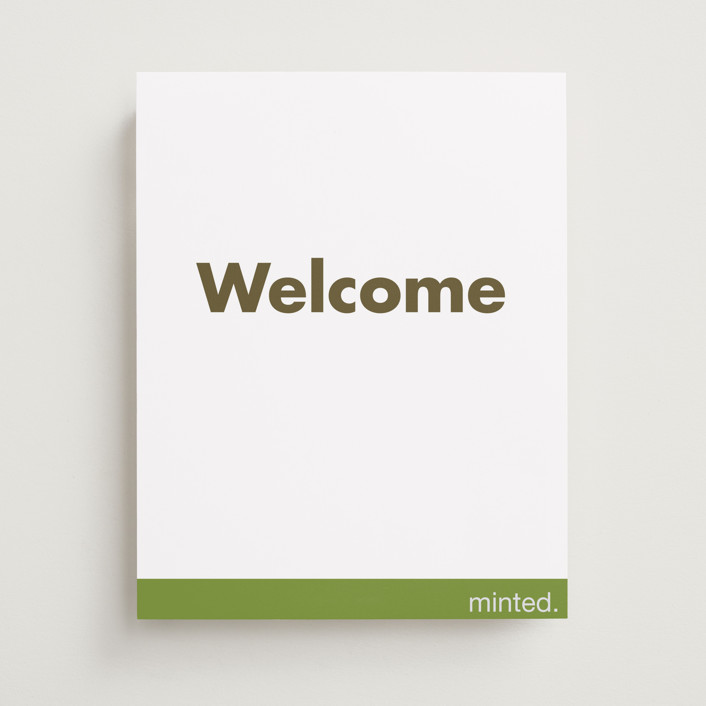 Portrait Custom Welcome Signs by Minted | Minted