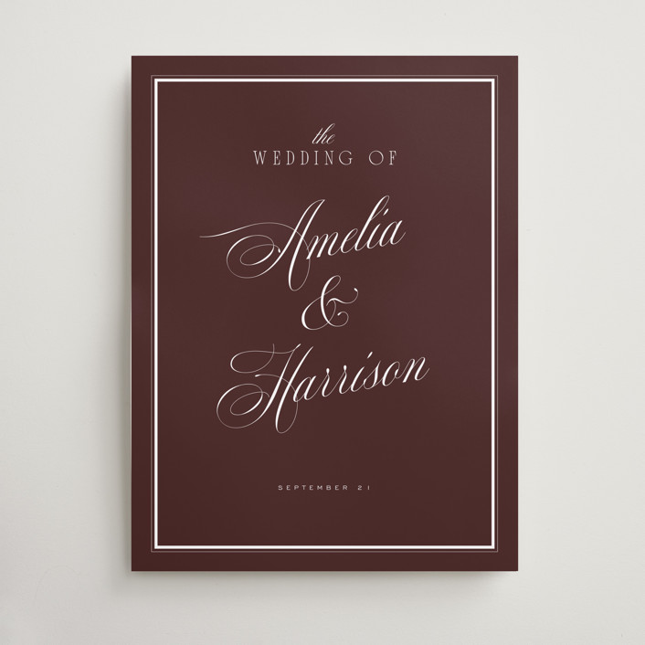 Classic Wedding Welcome Signs by Eric Clegg | Minted