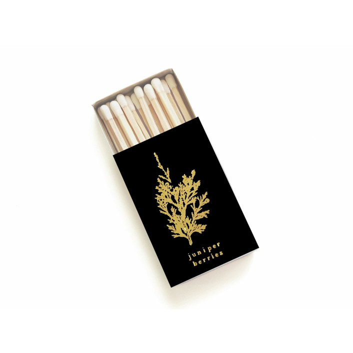 Juniper Berries Matchbox, Gold on Black Matchbooks and Matches by ...