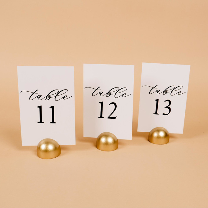 Table Number | Set “11-20” | White & Gold Table Numbers by Hanna ...
