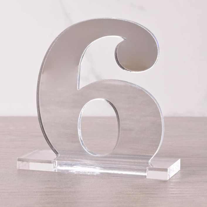 Clarendon Table Numbers, Silver Table Numbers by Em and Me Studio | Minted