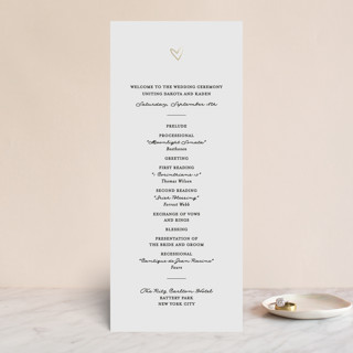 Elegance Foil-Pressed Wedding Programs by Bethan | Minted