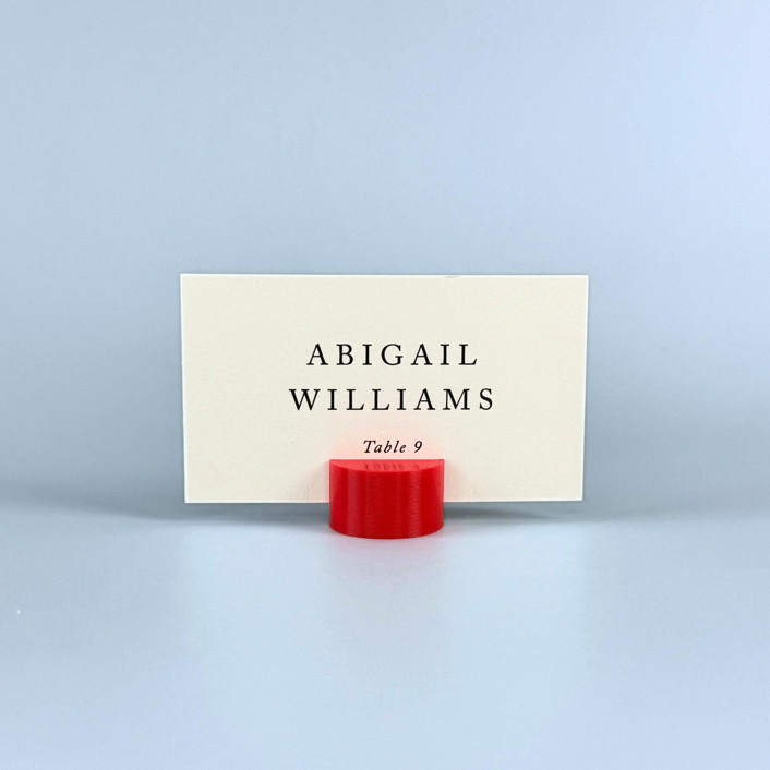 Red Circle Place Card Holder, Set of 25 Place Card Holders by Corduroy ...