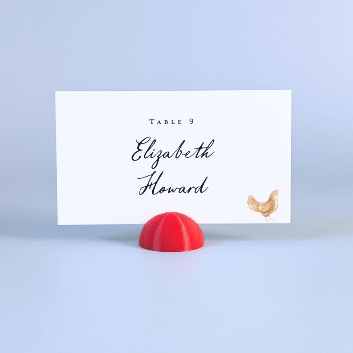 Red Dome Place Card Holders, Set of 25 Place Card Holders by Corduroy ...
