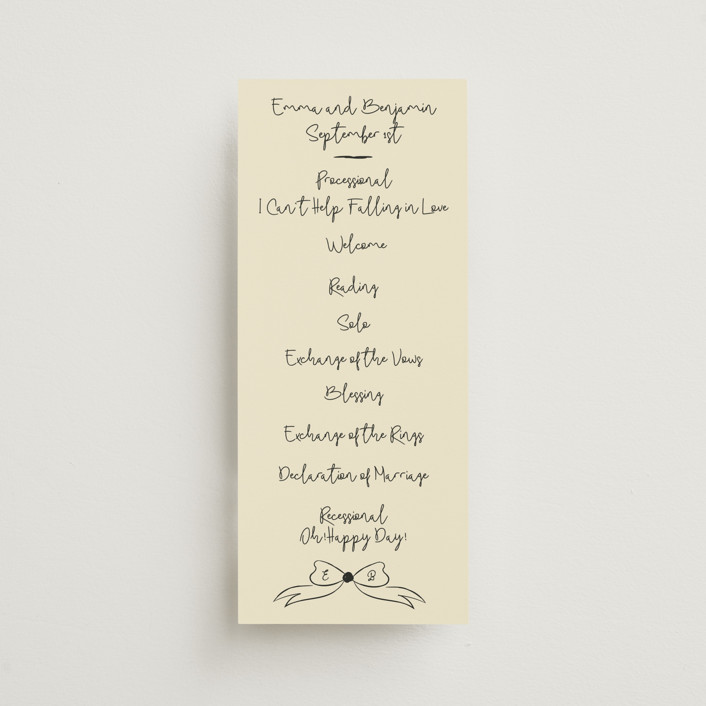Modern Love Wedding Programs by Helena Vitto | Minted