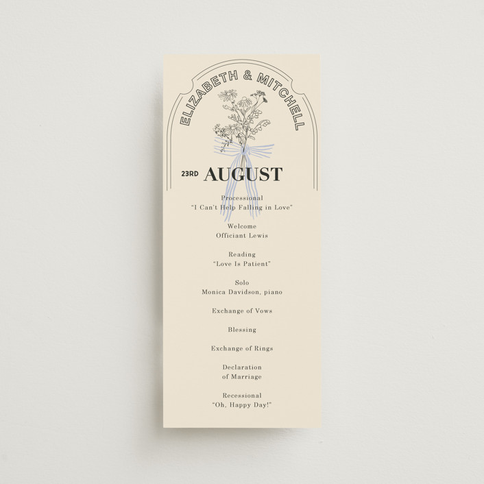 Sealed Wedding Programs by Baumbirdy | Minted