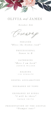 Garden Stroll Wedding Programs by Creo Study | Minted