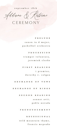 Softly Layered Wedding Programs by Everett Paper Goods | Minted