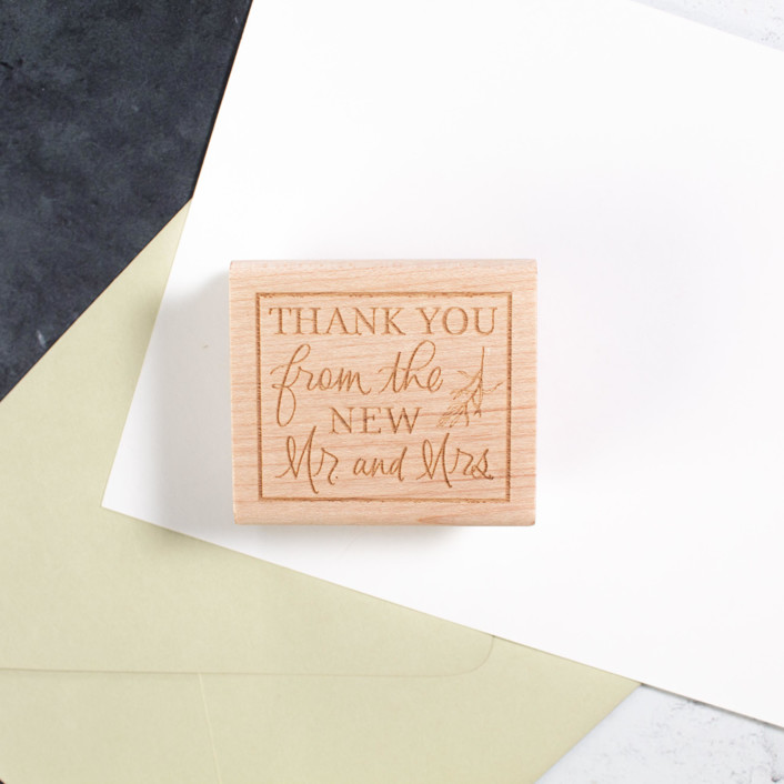 Thank You From The New Mr and Mrs Rubber Stamp Rubber Stamps by Paper ...