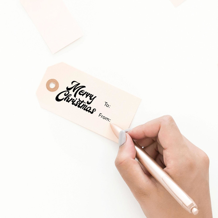 Merry Christmas To From Tag Stamp Rubber Stamps by The Homebody Society ...