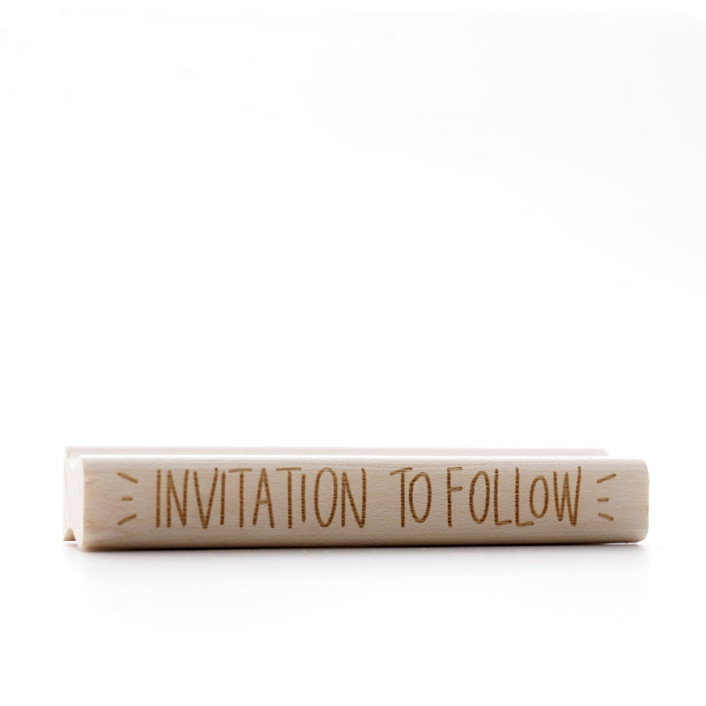 Fun Invitation to Follow Stamp Rubber Stamps by Jennifer Montgomery ...