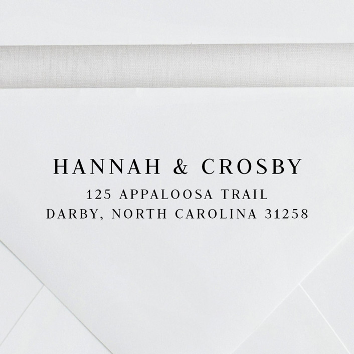 Simple Custom Address Stamp in Al Caps| Self Inking Address Stamps by ...