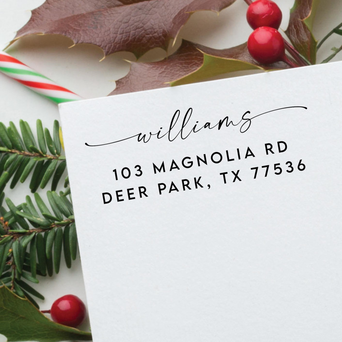 Family Name Address Stamp | Self Inking Return Address Stamp Address ...