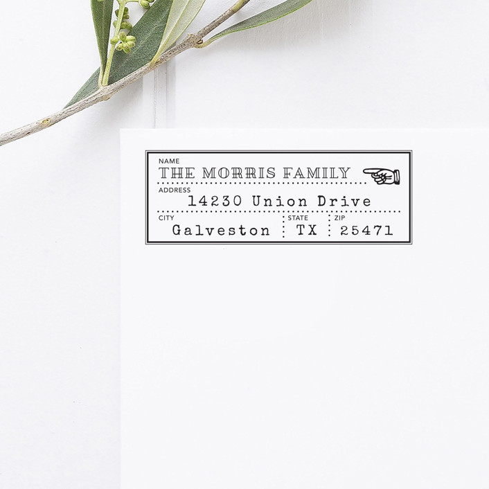 Retro Return Address Self Inking Stamp Address Stamps by Port of ...