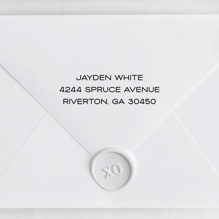 Simple 3 Line Self-Inking Return Address Stamp - Minimalistic Design ...