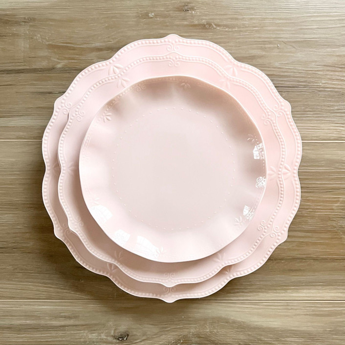 Vineyard Estate Dinnerware Set | Blush Rose Wedding Serving and Dining ...