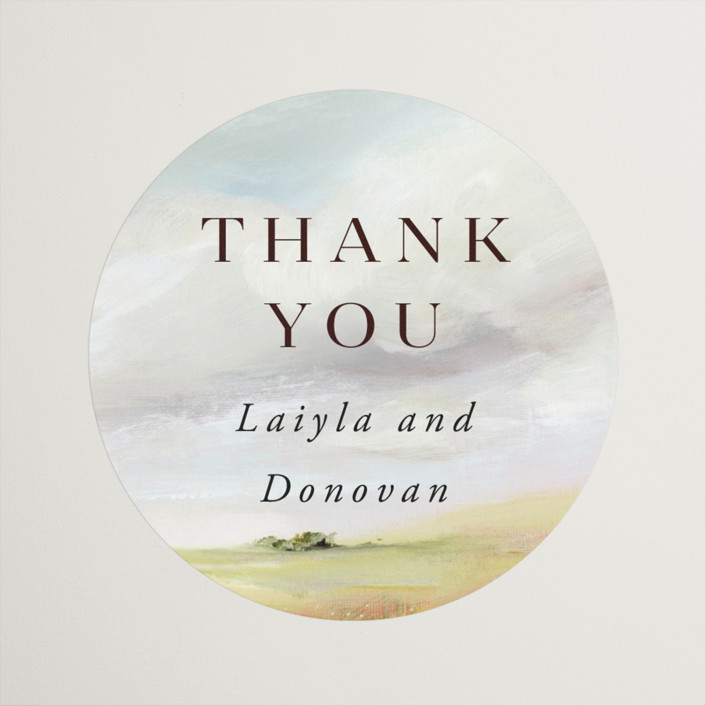 Savanna Wedding Favor Stickers by Lindsay Megahed | Minted