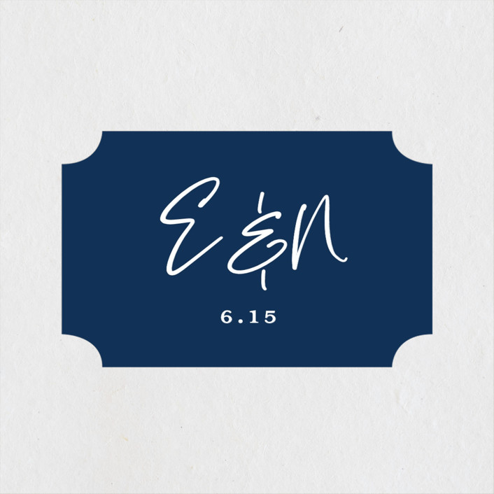 Semi Formal Wedding Favor Stickers by Kerry Doyle | Minted