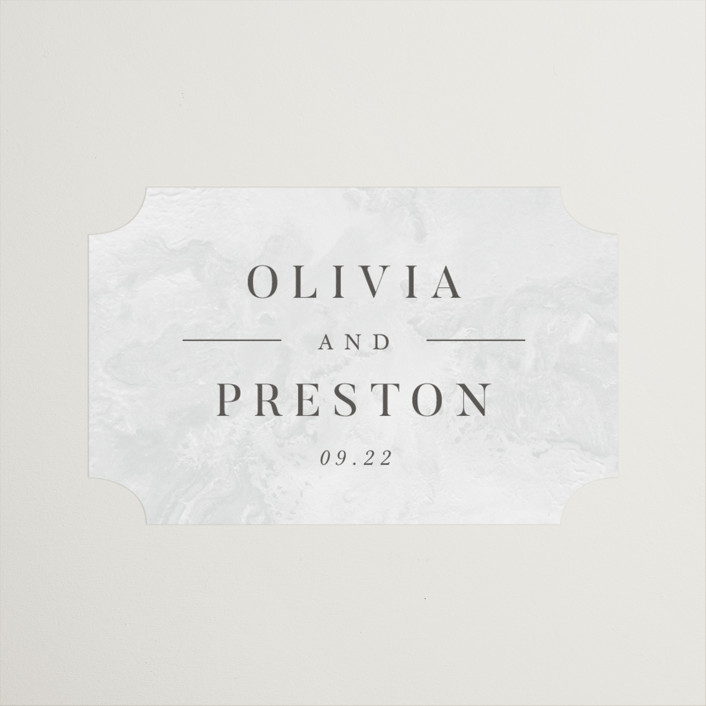 Regent Wedding Favor Stickers by Robert and Stella | Minted
