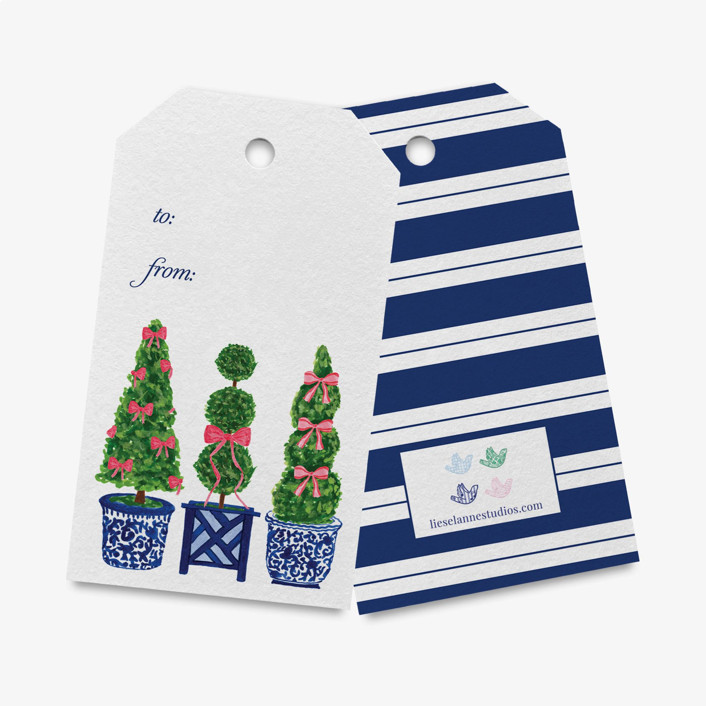 Topiary Trio Holiday Gift Tags [Set of 8] Holiday Gift Tags by Liesel ...