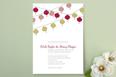 Vintage Lanterns Print-It-Yourself Wedding Invitat... | Minted